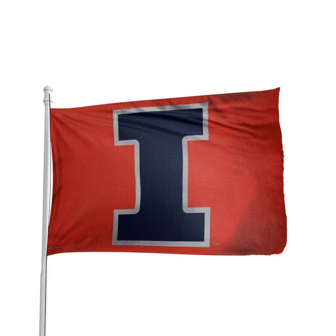 Premium Illinois Fighting Illini 3x5 Flag - American Made – Atlantic ...